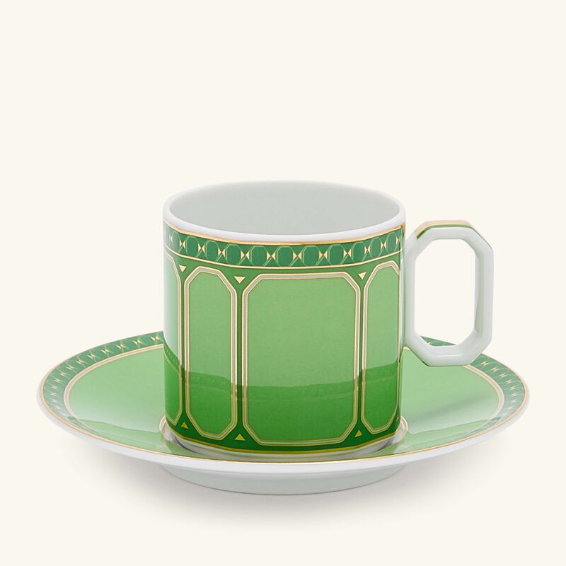 Rosenthal Signum Fern Coffee Cup & Saucer Green | Tanagra Saudi Arabia