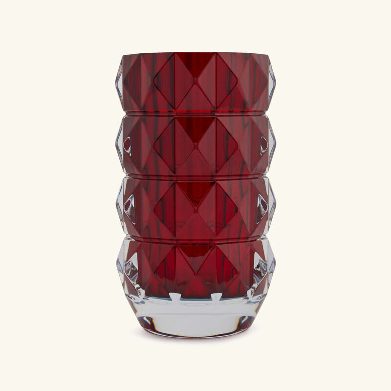 Baccarat Louxor Vase Round Small Red | Tanagra Saudi Arabia