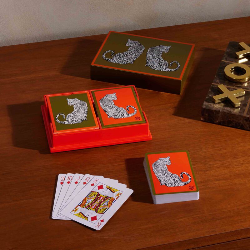 Jonathan Adler Leopard Lacquer Card Set | Tanagra Saudi Arabia